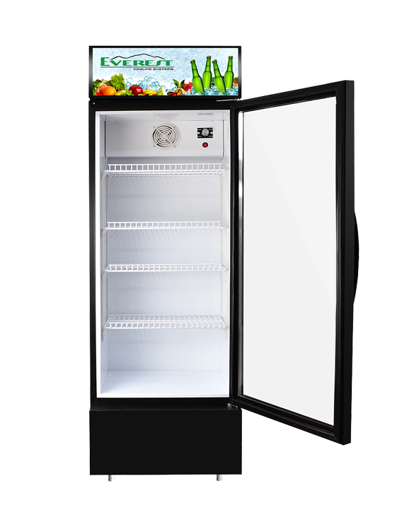 EVEREST 13.5 cu.ft. Showcase Chiller, Defrost|mechanical temperature c ...